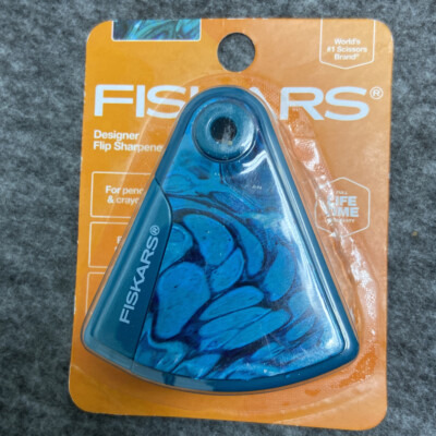 Fiskars Designer Flip Sharpener for Pencils and Crayons Easy to Use ...