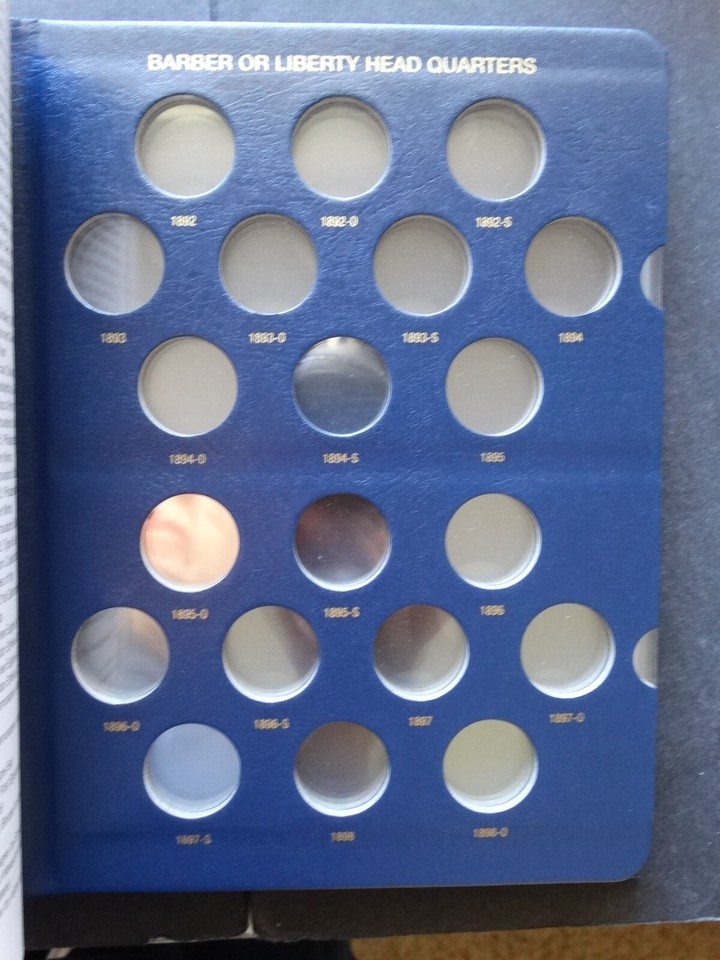 Whitman Barber or Liberty Head Quarter 1892-1916 P,D & SF Coin Album ...