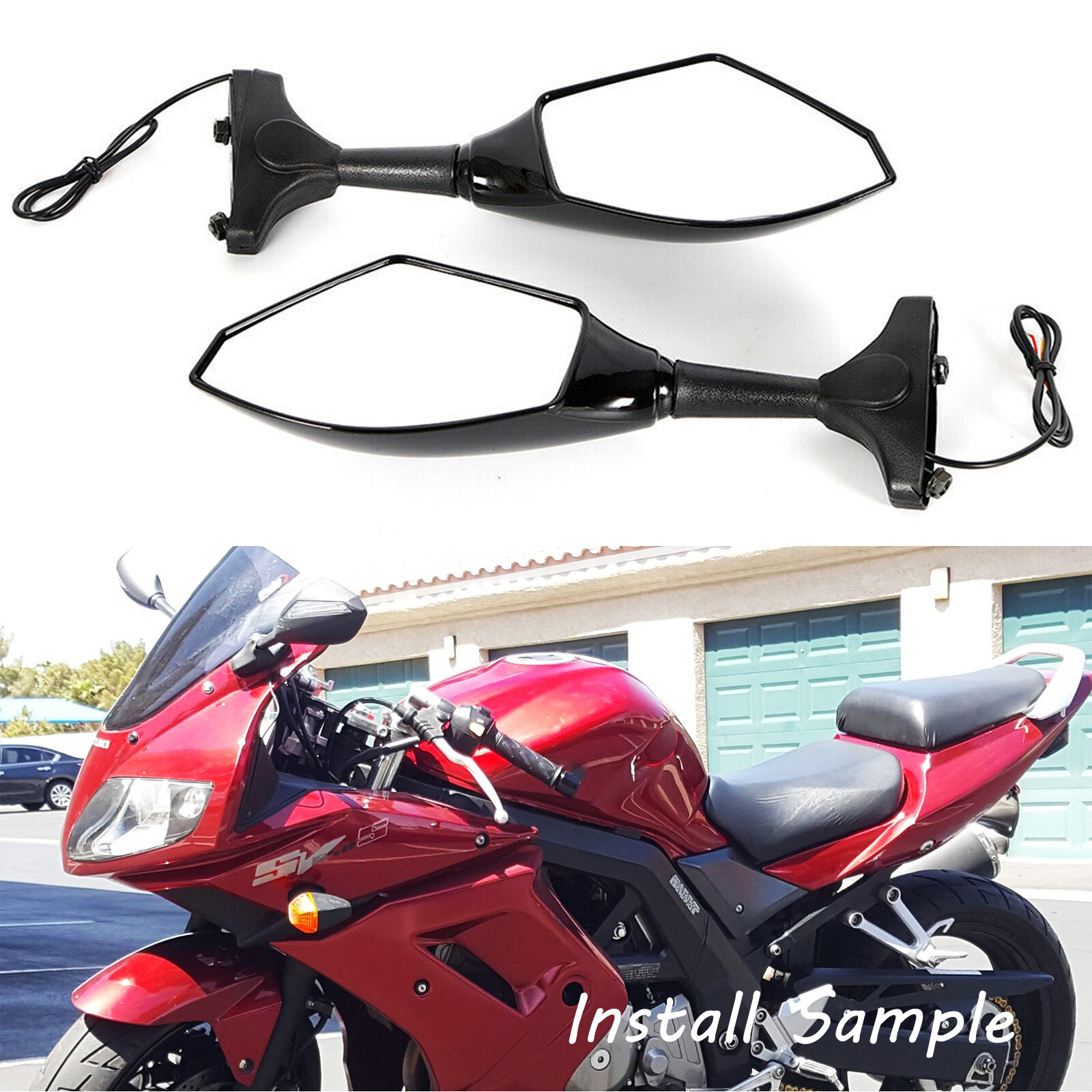 Motorcycle Rearview Mirrors Sport For Suzuki Hayabusa 2004 2005 2006 ...