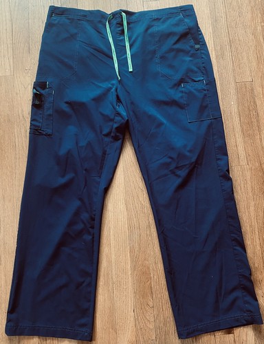 CARHARTT Scrubs Women’s Cross Flex Utility Boot Cut Navy Blue Size 2XL ...