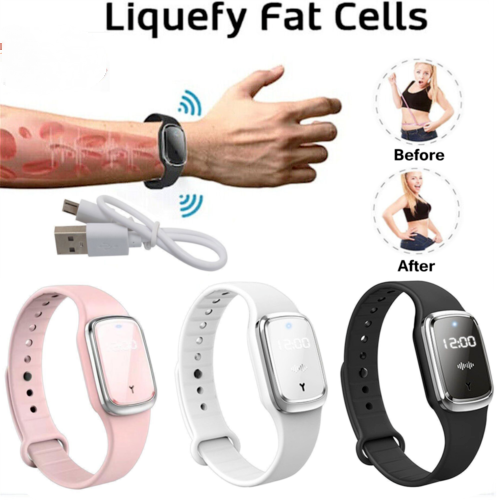 New Ultrasonic Body Shape Wristband Drainage Lymph Bracelet Loss Weight ...