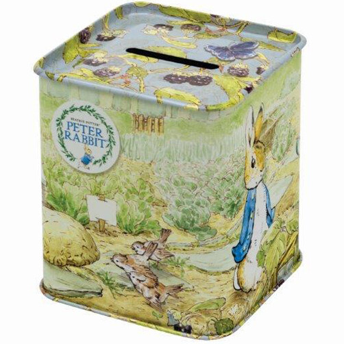 PETER RABBIT TIN BOX Home Accessory Storage Easter Egg Kids Birthday ...