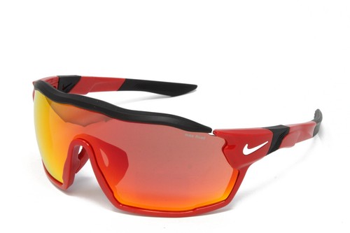 Nike Sunglasses Show X Rush Team Men's Shield Red 58mm Red Mirror Lens ...