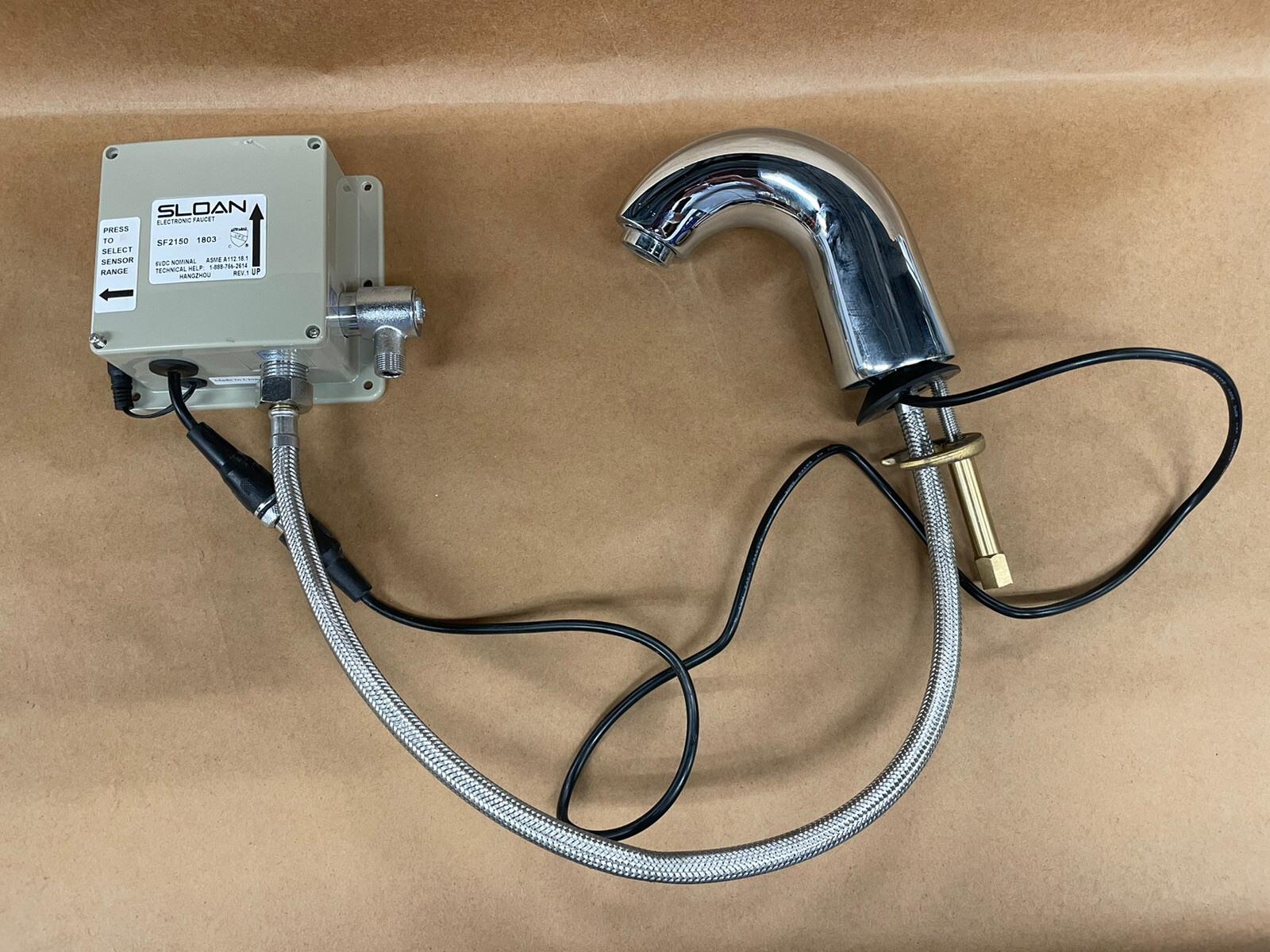 Sloan SF2150 Sensor Faucet Touchless Bathroom Faucet in Polished Chrome ...