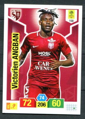 Carte PANINI Adrenalyn XL 2019-20 Ligue 1 #158 Victorien ANGBAN FC Metz ...