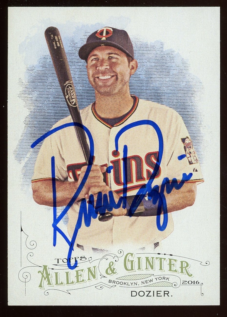 2016 Topps Allen Ginter A&G BRIAN DOZIER Signed Card autograph AUTO ...