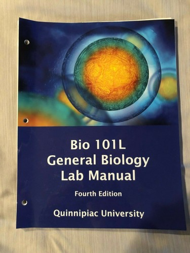 Bio 101L General Biology Lab Manual 4th Edition Quinnipiac University ...