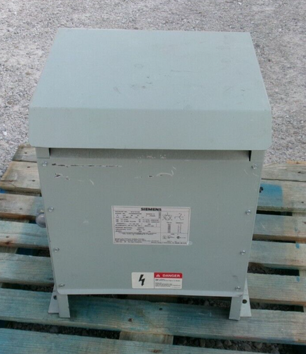 SIEMENS DRY TYPE TRANSFORMER 3FY015C SER H 15KVA 3PH 480V 3R OUTDOOR ...