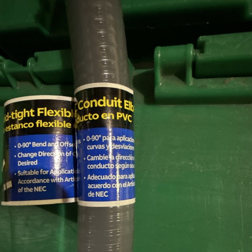 Carlon Liquid-tight Flexible PVC Conduit Elbow 3/4 in Gray PVC | eBay