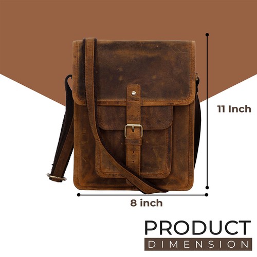 Handmade Leather Sturdy Leather satchel Ipad Messenger Bag for men and ...
