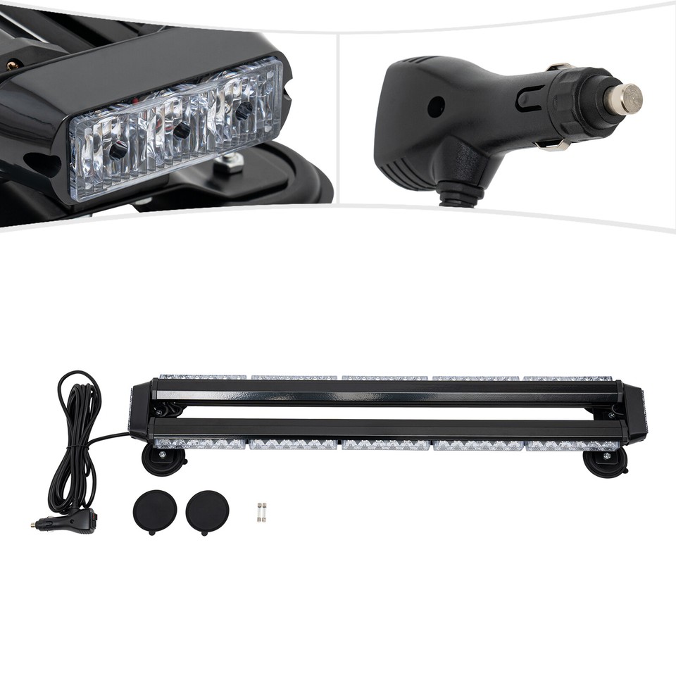 66-LED Light Bar Car Top Roof Strobe Emergency Amber Lamp Strobe Light ...