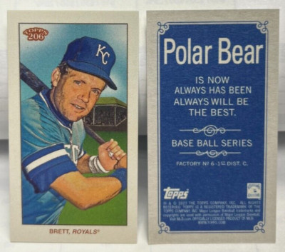 George Brett 2023 Topps 206 Bas Séries Polar Ours Dos Sp - Kansas City ...