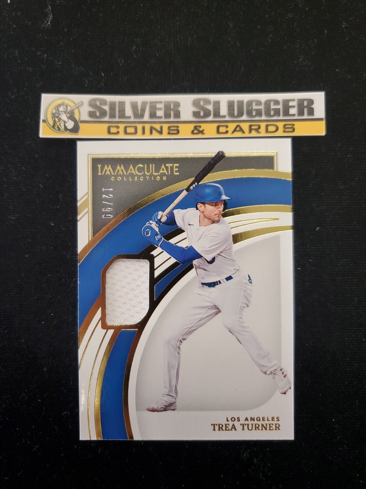 2022 Trea Turner Panini Immaculate Baseball Jersey Patch /99 Los ...