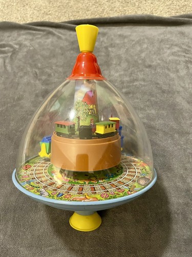 Vintage Toy Train Panoramic Tin Spinning Top | eBay