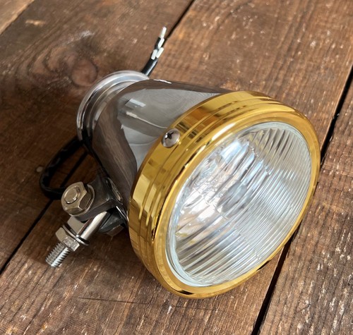 Vintage Antique Brass Alloy 4" Headlight Harley Indian Board Flat ...