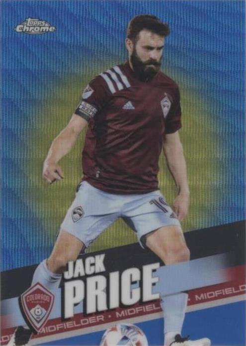 2022 Topps Chrome MLS - Jack Price #4 Blue Wave Refractor /199 (RC) for ...