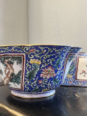 Bowls - Chinese Canton Enamel