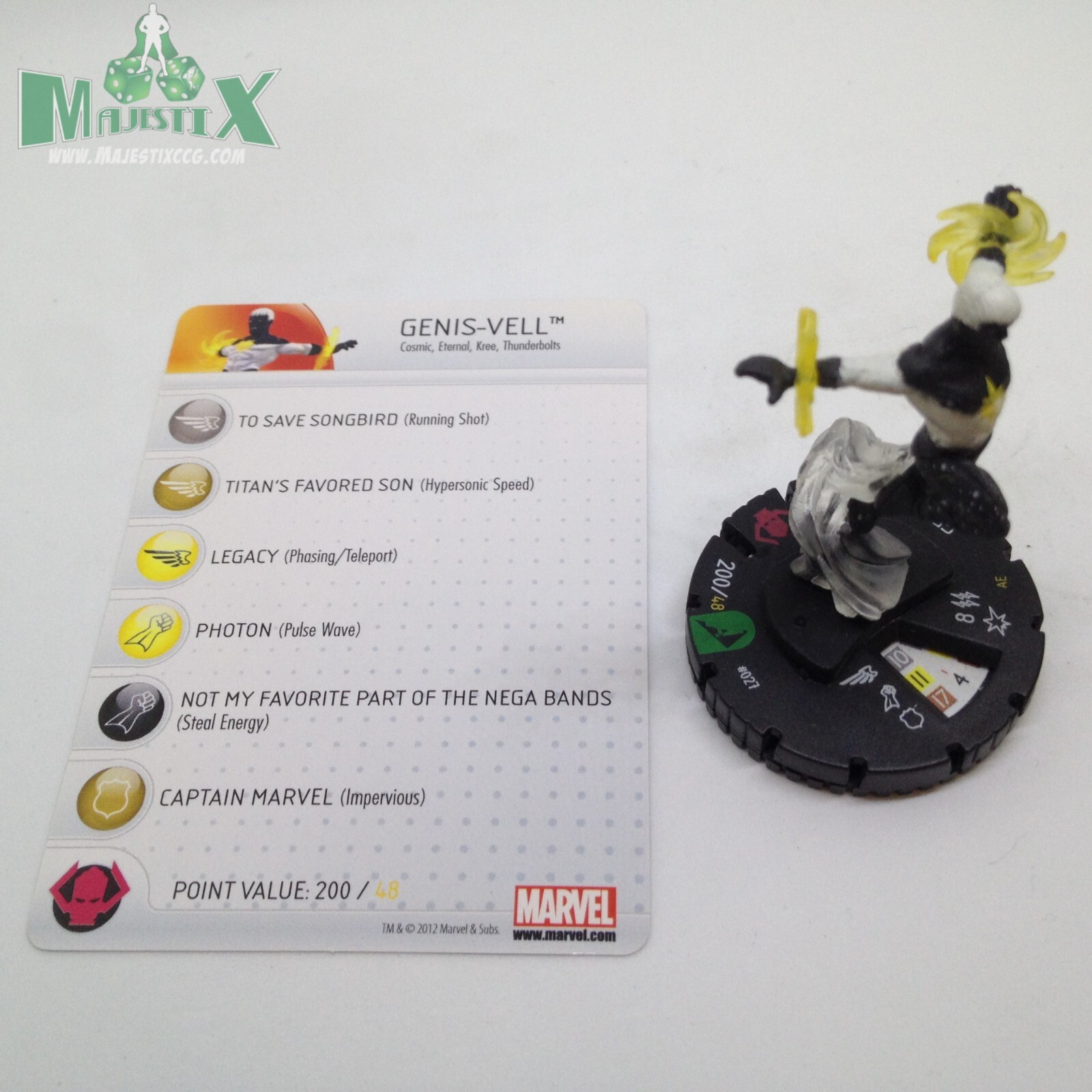Heroclix Chaos War set Genis-Vell #027 Uncommon figure w/card! | eBay