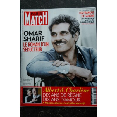 PARIS MATCH n° 3452 16 juillet 2015 Omar SHARIF Cover + 11 pages ...