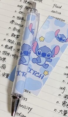 Cute Disney Stitch Gel Pen - Black Ink - Lilo & Stitch Gift Biro | eBay