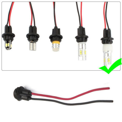 10Pcs T10 W5W 168 194 Car Socket Connector Extension LED Wedge Light ...