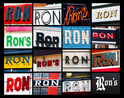 RON Name Poster featuring photos of actual signs | eBay