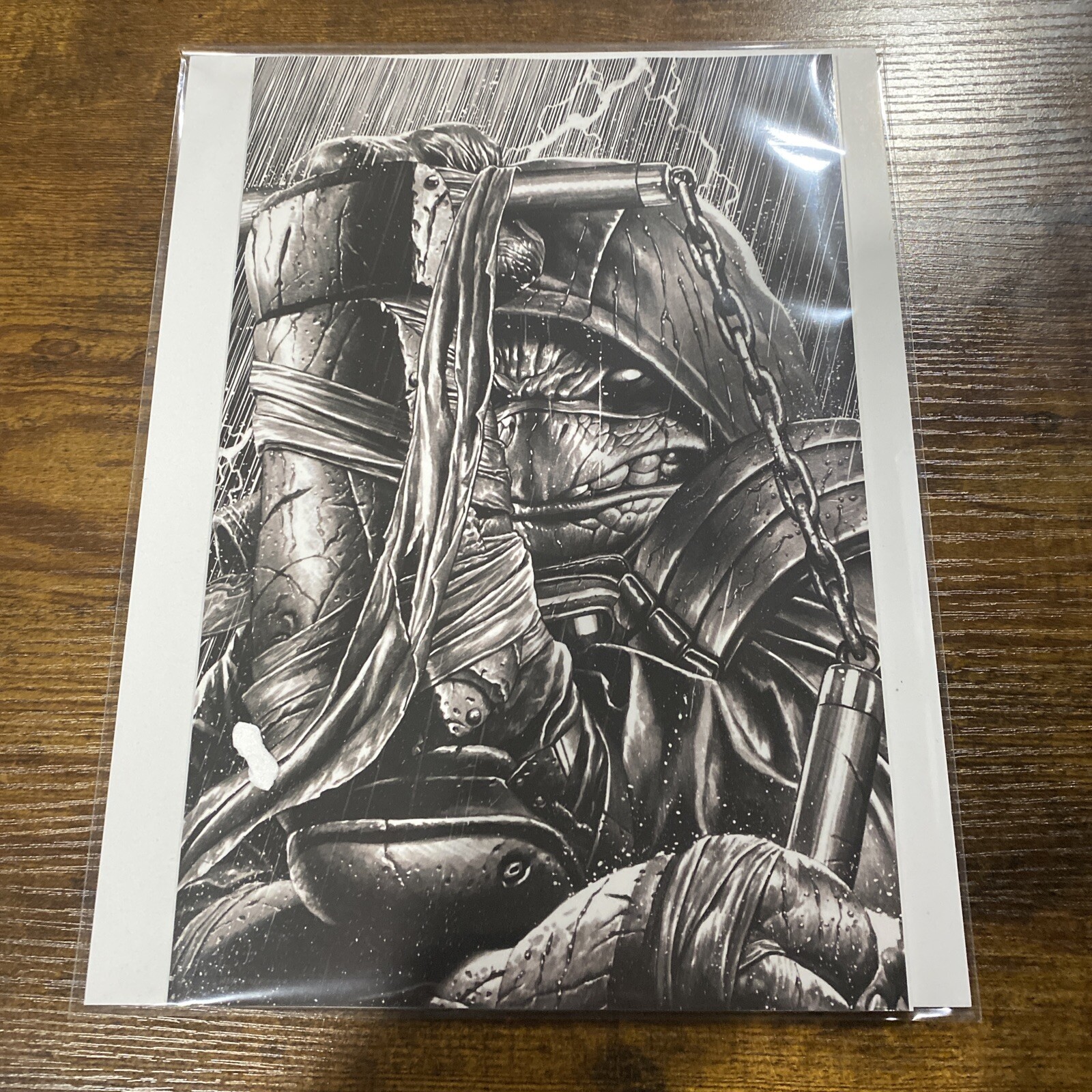 TMNT THE LAST RONIN #5 * NM+ * MICO SUAYAN SKETCH B&W NUNCHUCKS VARIANT ...