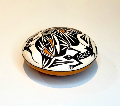 Acoma Pueblo Seed Pot with Lizards by Brenda L. Cerno | eBay