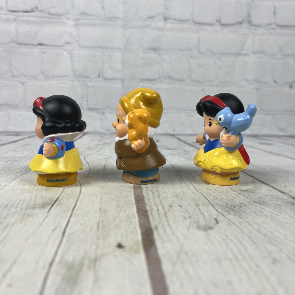 Little People Snow White with Blue Bird Happy Dwarf with Squirrel ...