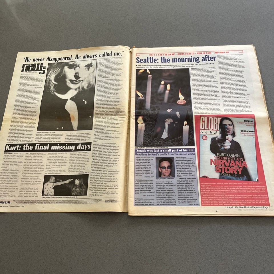 Courtney Love, Oasis, Kurt Cobain, Counting Crows - NME April 1994 | eBay