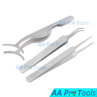 3 In 1 Set False Eyelashes Extension Clip False Applicator Eyelash ...