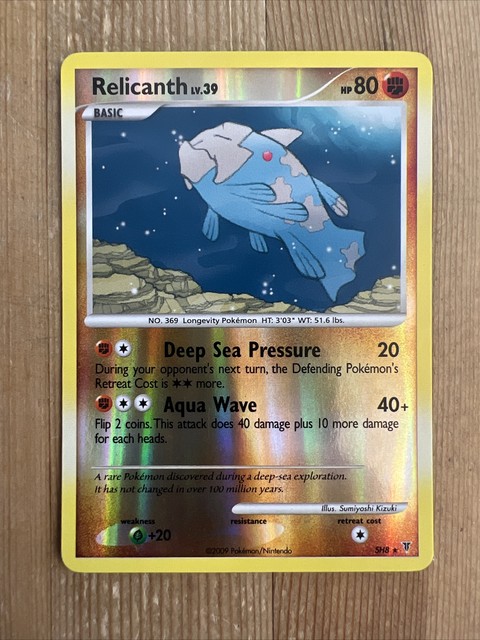 Pokémon TCG Relicanth Supreme Victors SH8 Holo Shiny Holo Rare for sale ...
