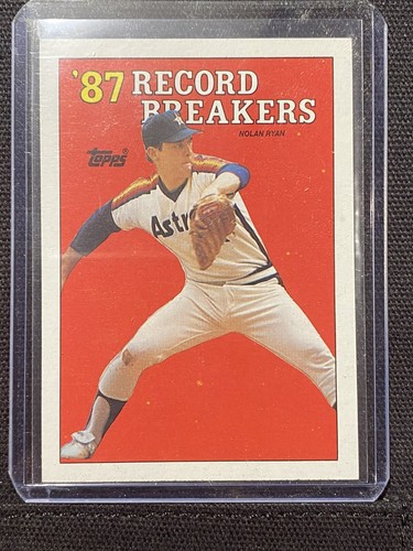 1988 Topps Baseball Card #6 Nolan Ryan 87 Record Breaker Multipe Error ...