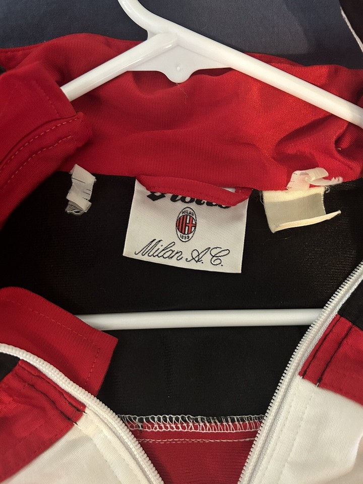 AC MILAN 1993 1994 JACKET VINTAGE ACM FOOTBALL SOCCER MENS LOTTO SIZE M ...