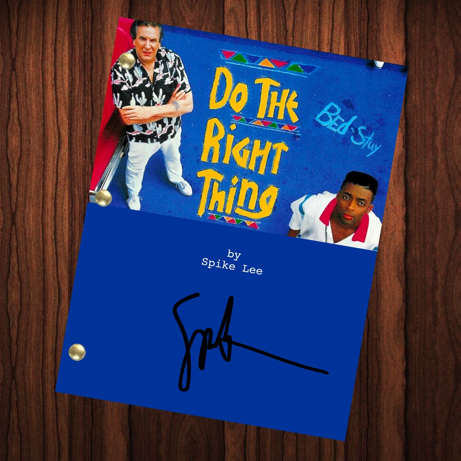 Do The Right Thing Spike Lee Autographed Signed Movie Script Reprint ...