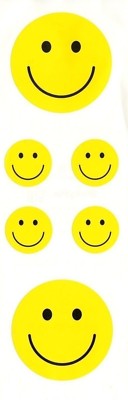 ~ Smiley Faces Smile Reward Happy Yellow Paper House StickyPix Stickers ...