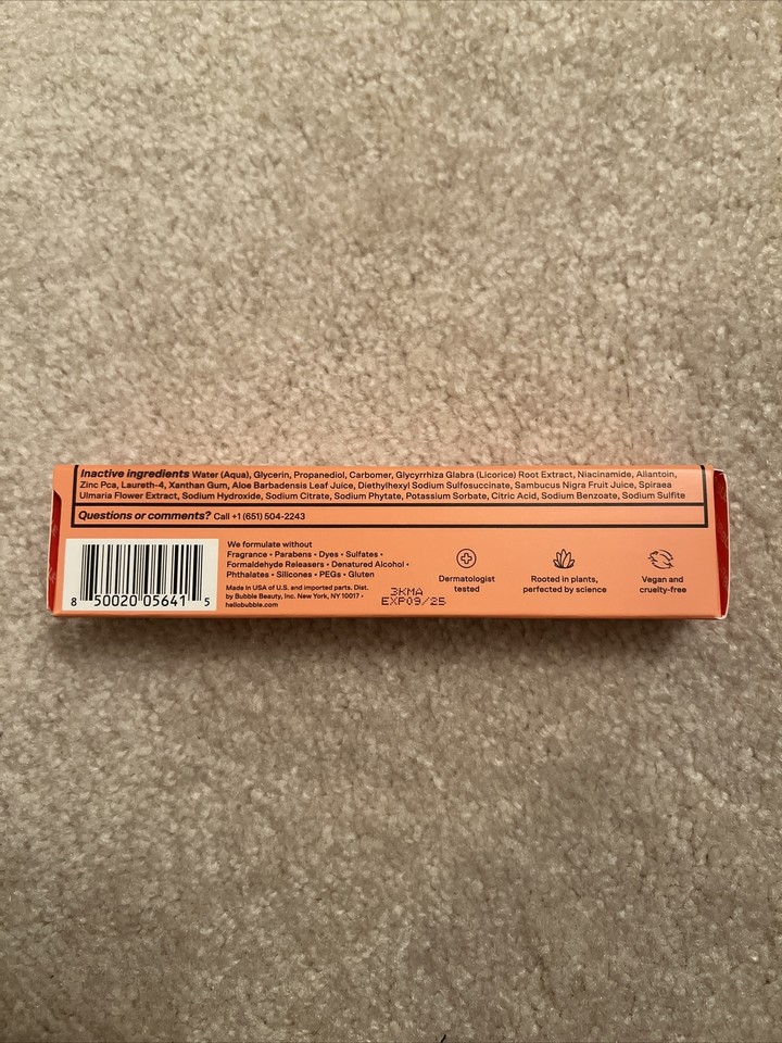 Bubble Fade Away Acne Spot Treatment 10ml -EXP: 09/25 NEW 850020056415 ...