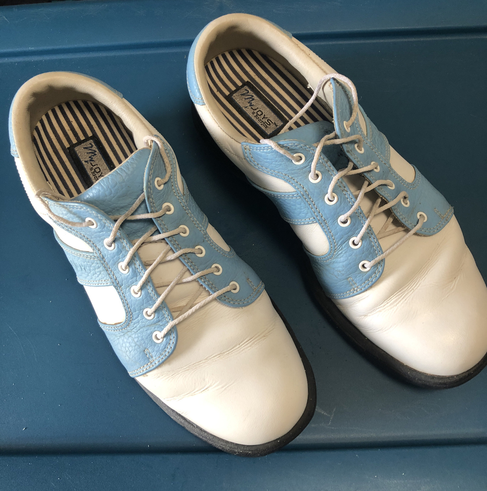 Ladies Myjoy Footjoy Golf Shoes Tarheel North Carolina Size 8 | eBay
