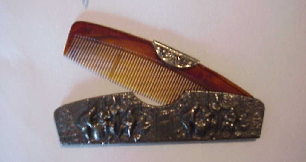 HANS JENSEN DENMARK VINTAGE SILVER Comb with Case | eBay