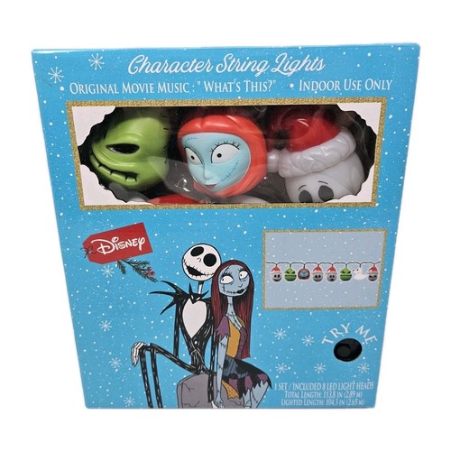 Nightmare Before Christmas Character String Lights "What's This?" Music ...