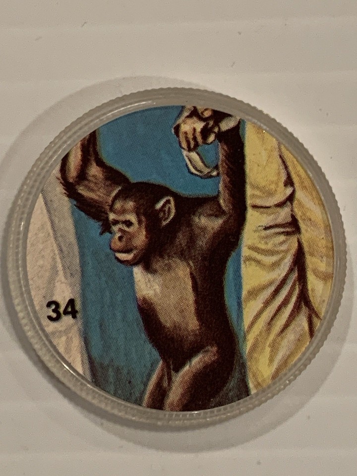 1960'S KRUN-CHEE POTATO CHIPS SPACE MAGIC #34 ENOS THE CHIMP COMBINED ...