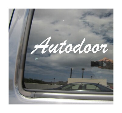 Autodoor - Automatic Sliding Door - Van Car Window Vinyl Decal Sticker ...