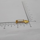 Vintage Gold Tone Ground Breaking Round Point Shovel T-Bar Handle Pin ...