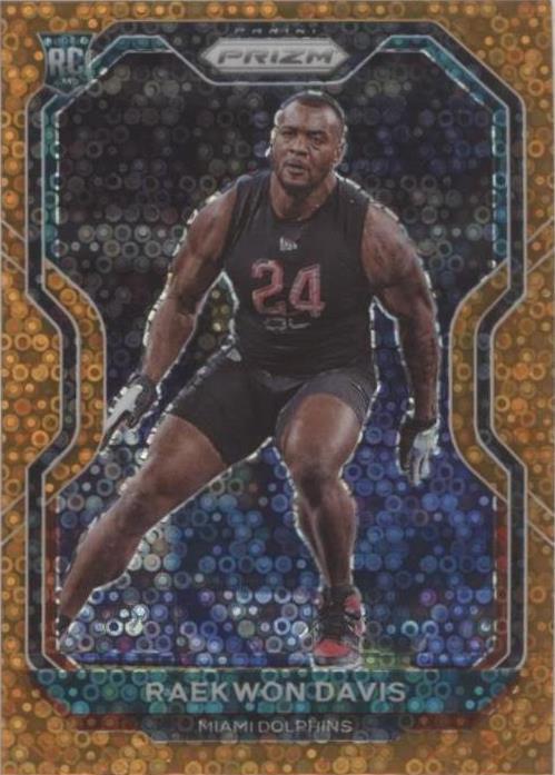 2020 Panini Prizm - Rookie Raekwon Davis #341 Orange Disco Prizm (RC ...