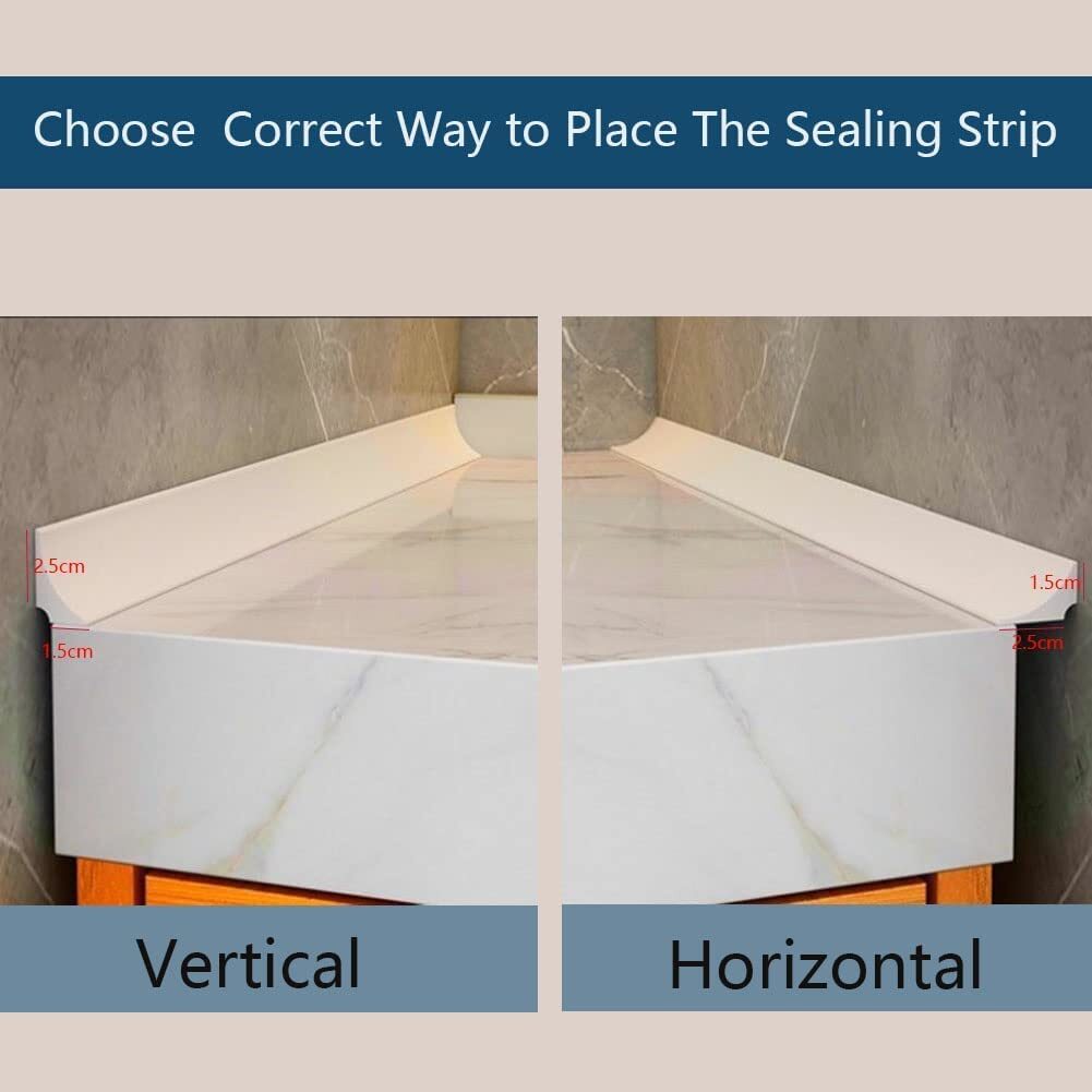 Silicone Shower Tray Sealing Strip Water Barrier Bathroom Edging Seal ...