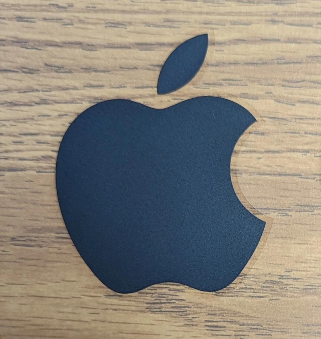 Blue And Black Apple Logo
