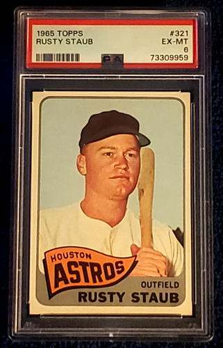 1965 Rusty Staub #321 Topps PSA 6 Houston Astros | eBay
