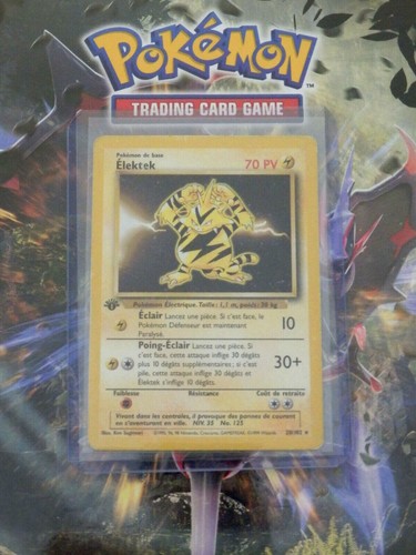 ELEKTEK ed.1 20/102 Carte POKEMON WIZARD édition 1 RARE set de base PCA ...