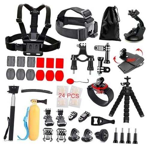 62 in one Accessories Starter Kit Compatible with Gopro Hero | eBay