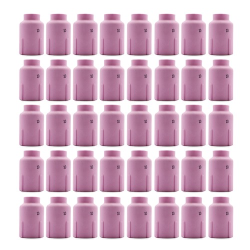 40 x WP-17|18|26|9|20 TIG Ceramic Cup / Nozzle #10 Large Diameter Gas ...